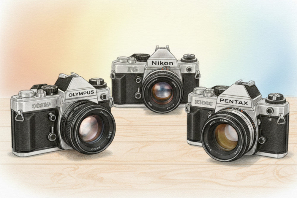 Best Classic Film Cameras: OM10, FG & K1000 Guide – Film Camera Store